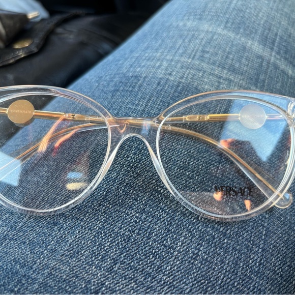 Versace | Accessories | Versace Transparent Frame Eyeglasses | Poshmark